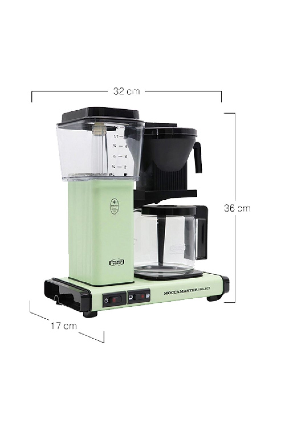 Moccamaster KBG Pastel Green UK Plug Coffee Maker